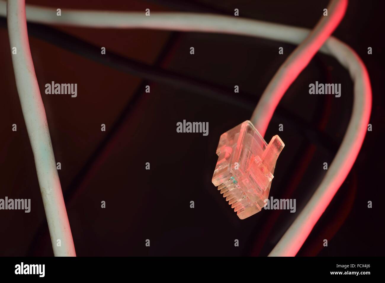 ethrenet cable (computer connection over ethernet Stock Photo - Alamy