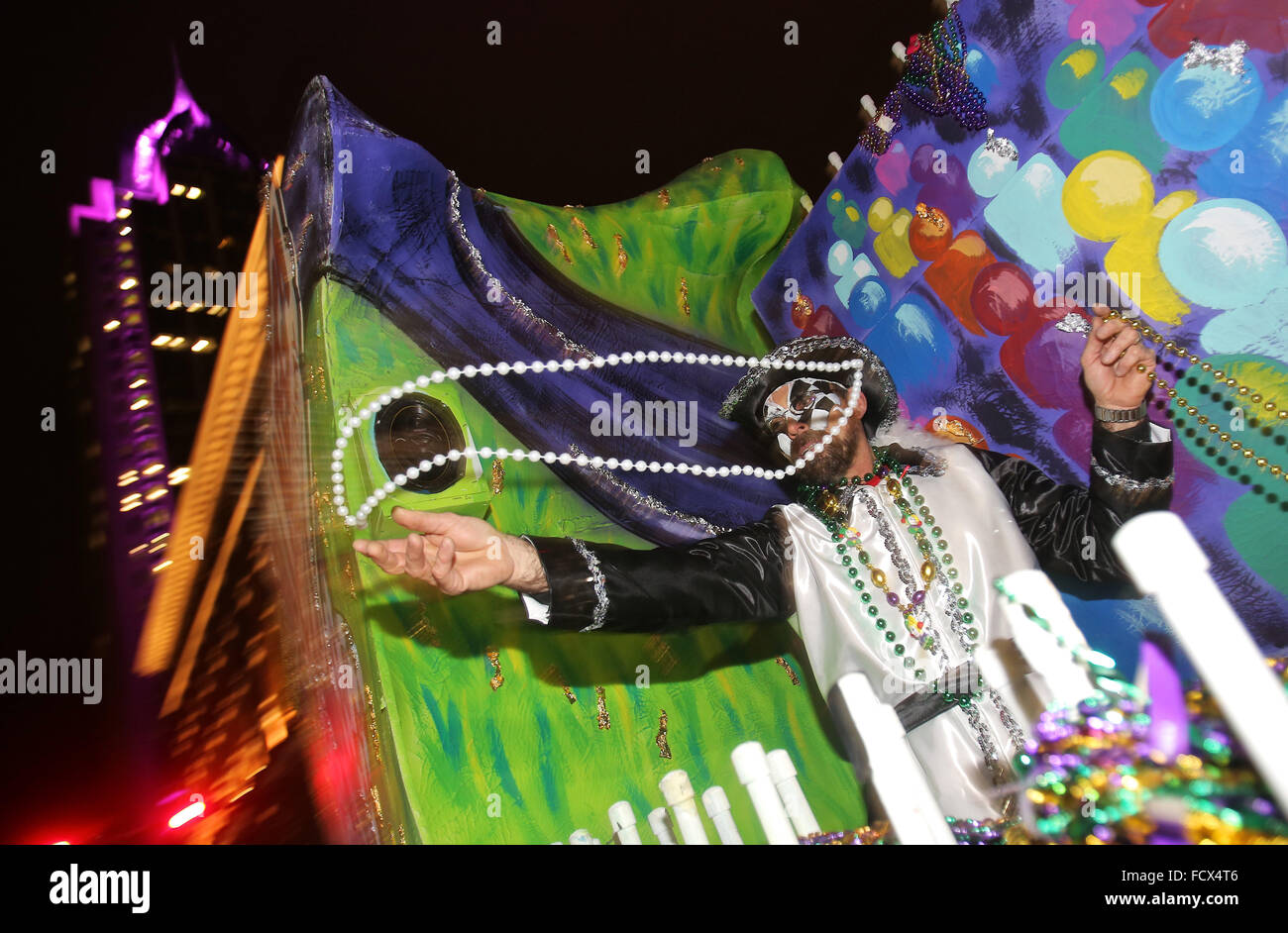Mobile, ALABAMA, USA. 22nd Jan, 2016. The Conde Cavaliers parade ...