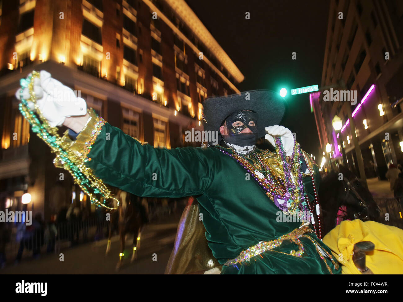 Jan. 22, 2016 - Mobile, ALABAMA, USA - The Conde Cavaliers parade ...