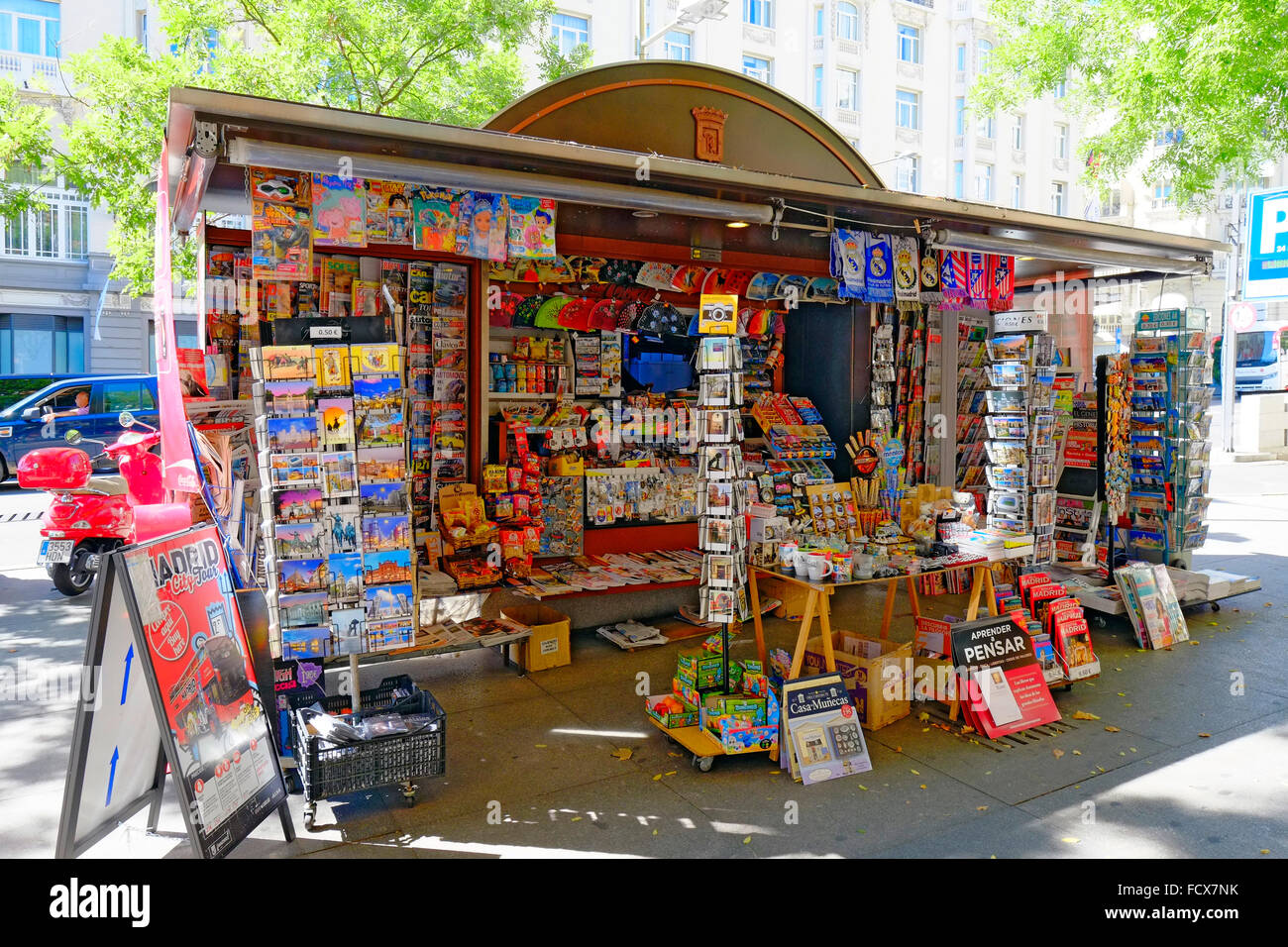 Street Vendor Stand Madrid Spain ES Stock Photo - Alamy