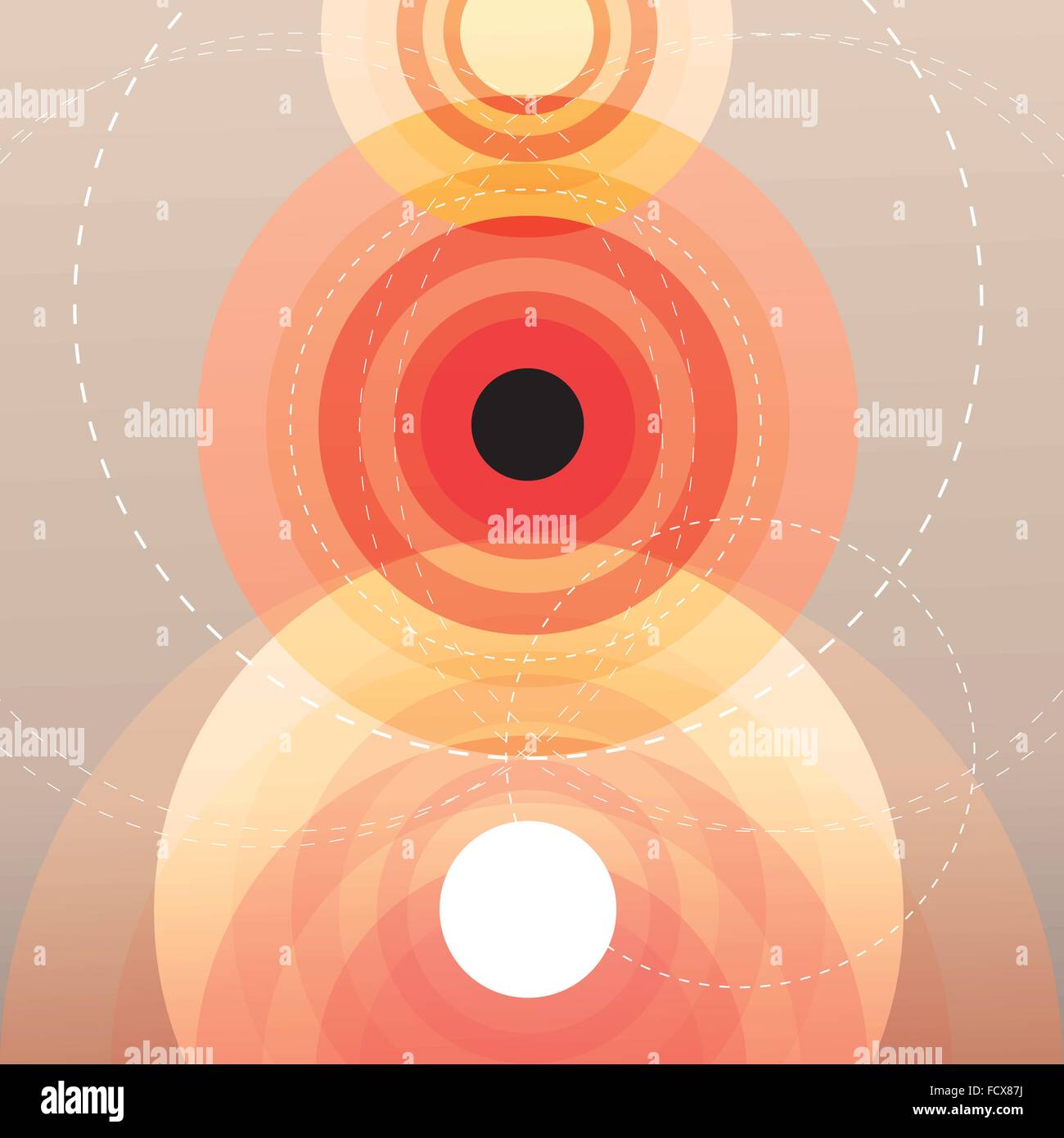 graphic circular pattern on a white background vector Stock Vector ...