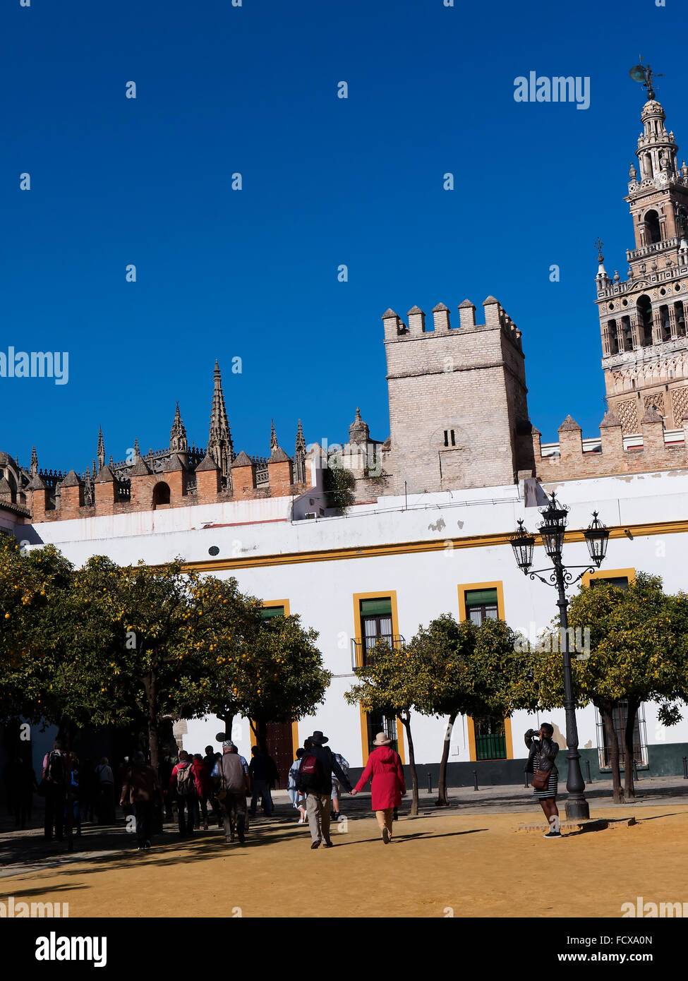 Buildings in Seville which is the artistic, cultural, and financial ...