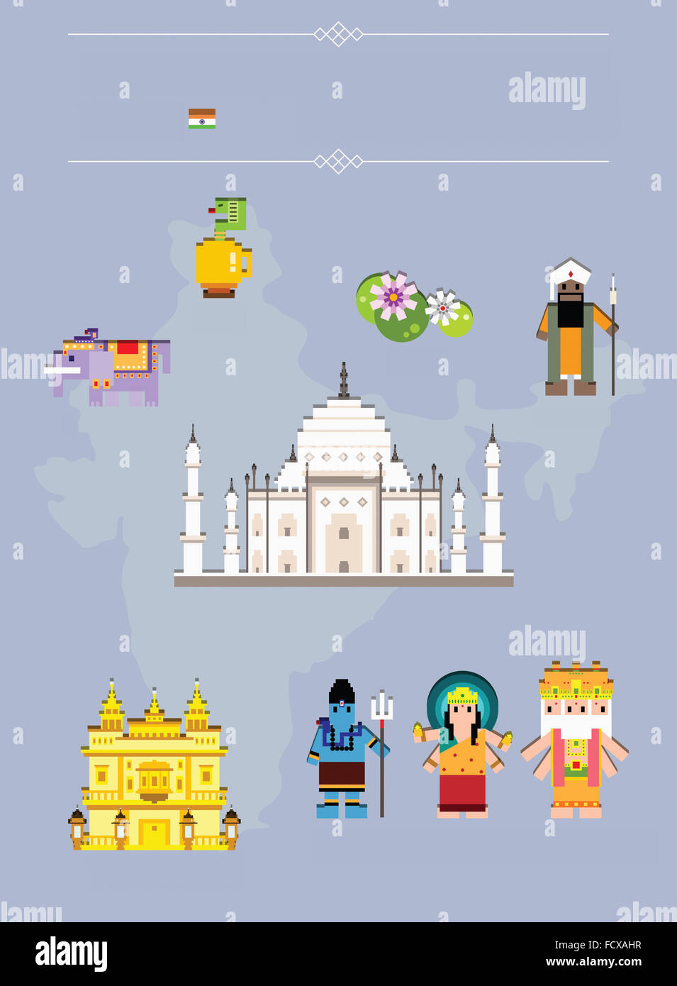 Global landmarks in India Stock Photo - Alamy