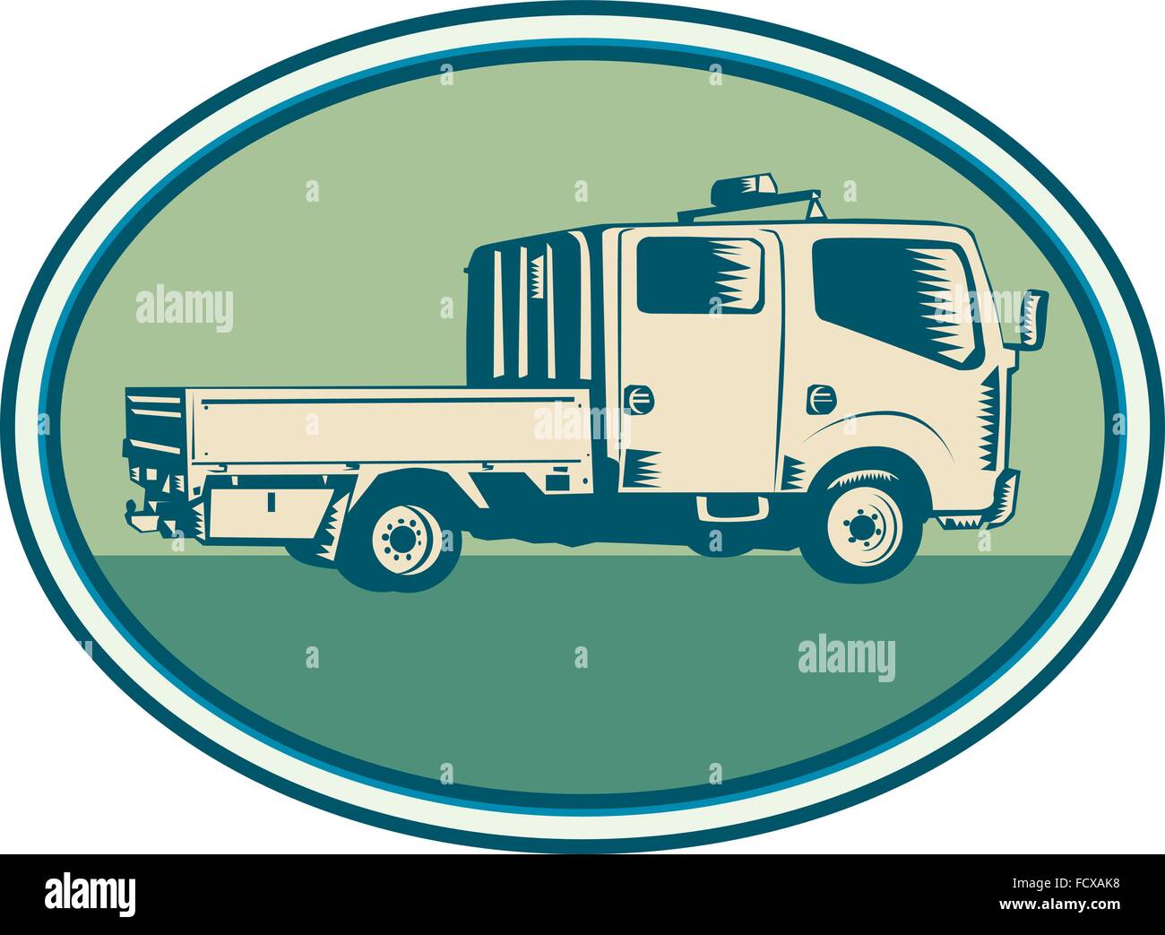 Inside truck cab Stock Vector Images - Alamy