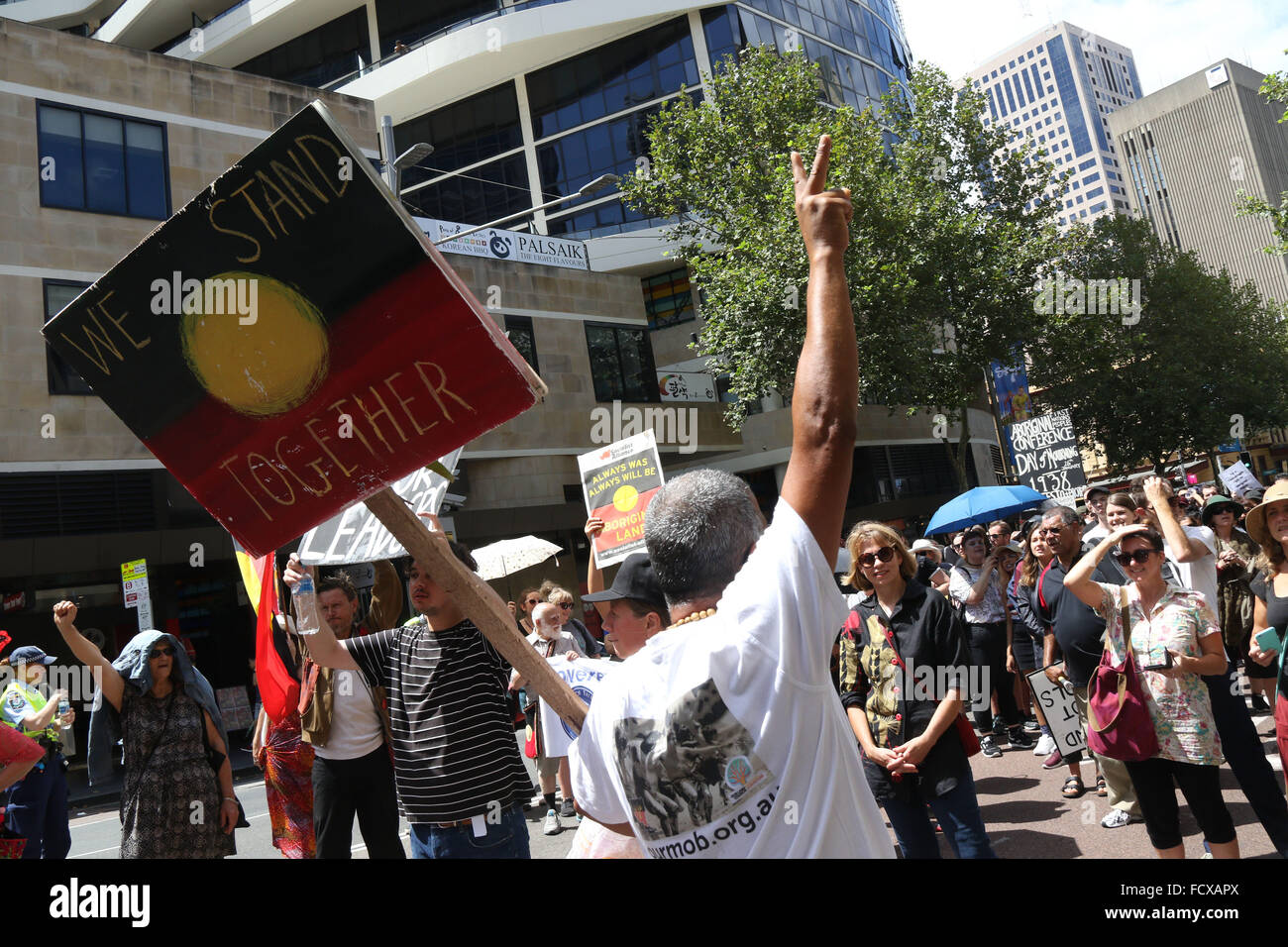 Sydney, Australia. 26 January 2016. Aboriginal people and their ...