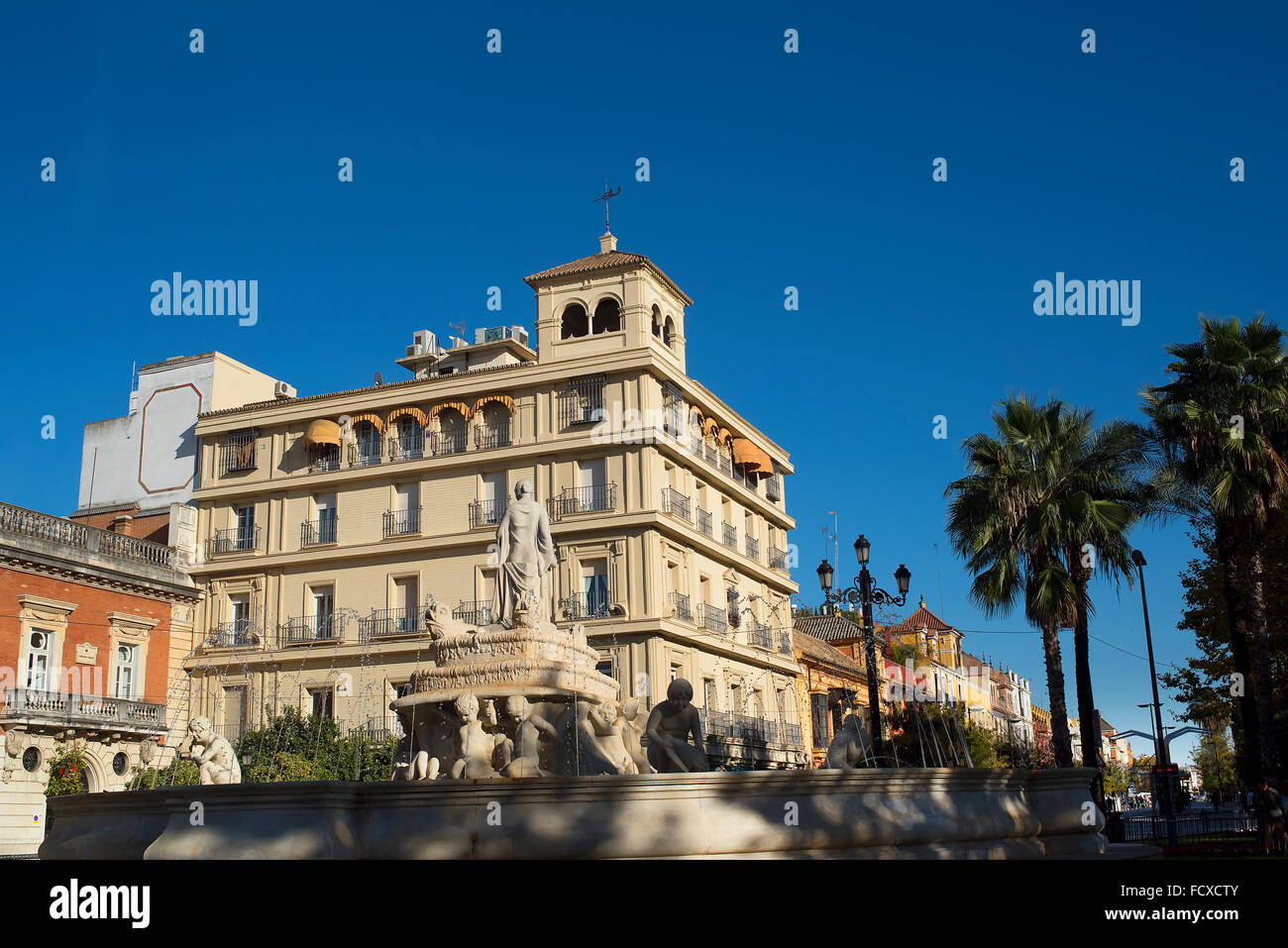 Buildings in Seville which is the artistic, cultural, and financial ...