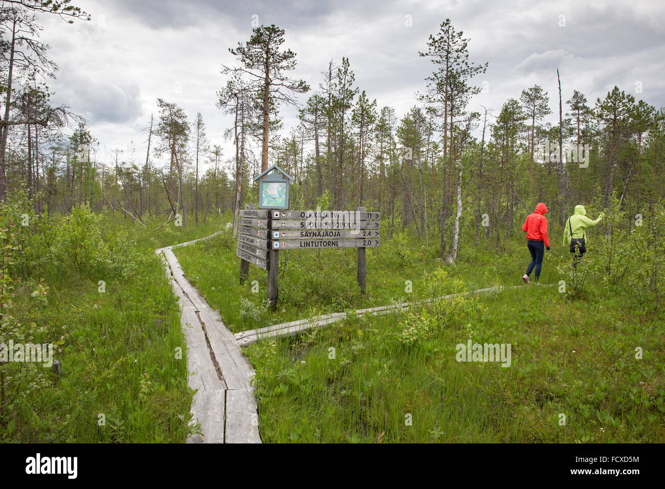 Hikers on arctic circle hi-res stock photography and images - Alamy