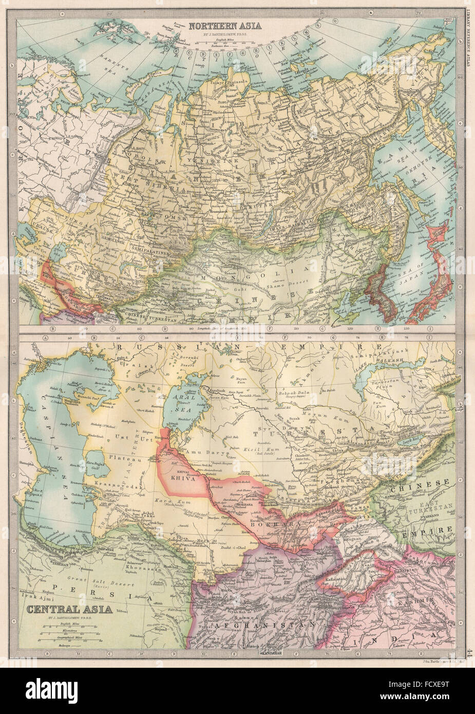 Central asia map old hi-res stock photography and images - Alamy