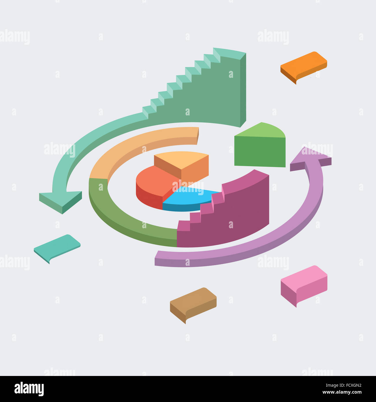 Infographic business datum graphs hi-res stock photography and images ...