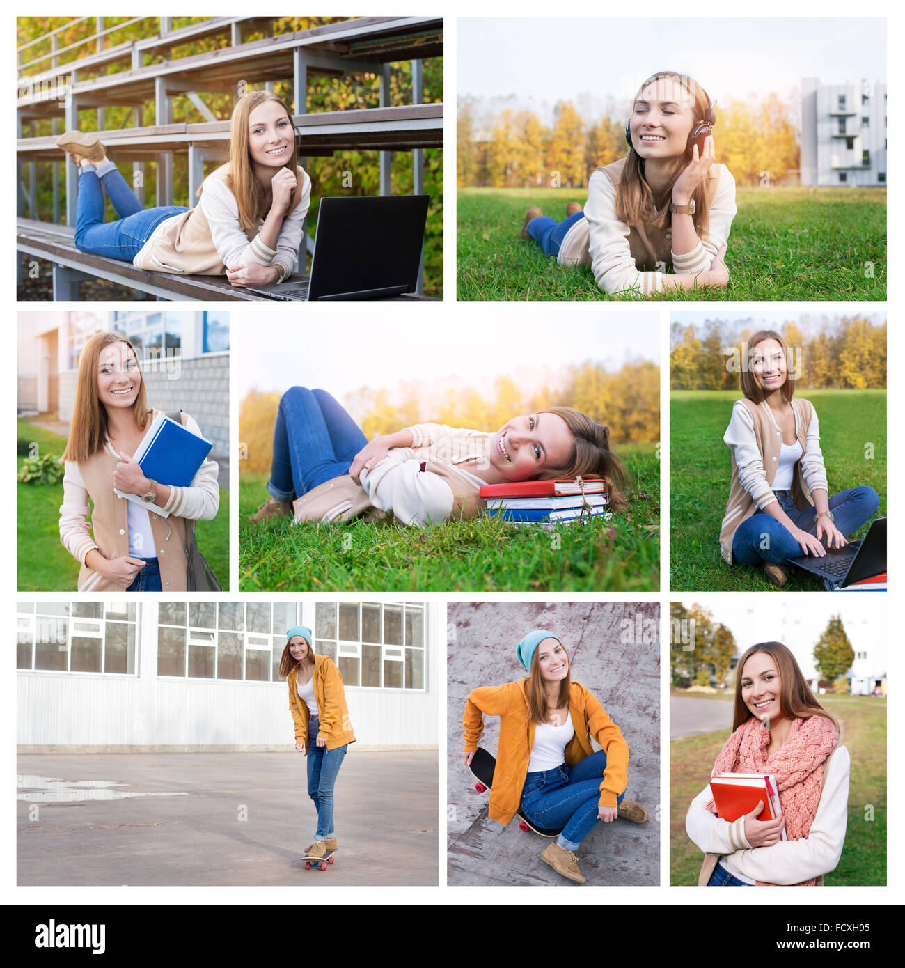 Collage girls hi-res stock photography and images - Alamy
