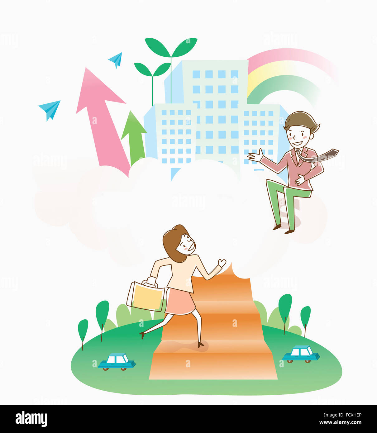 Illustration about successful business Stock Photo - Alamy