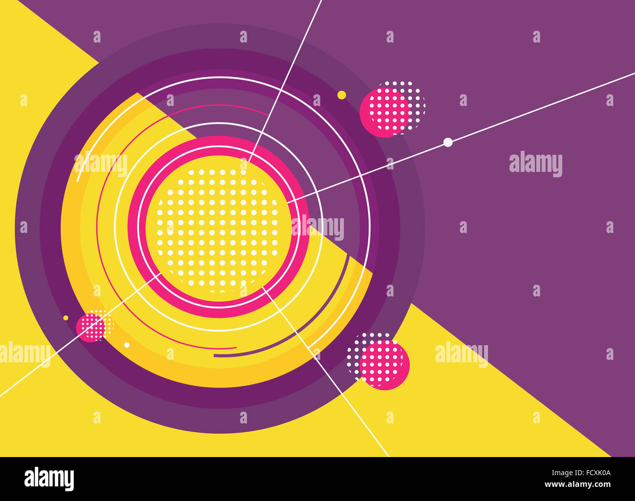 Divided background with abstract creative circles and lines Stock Photo ...