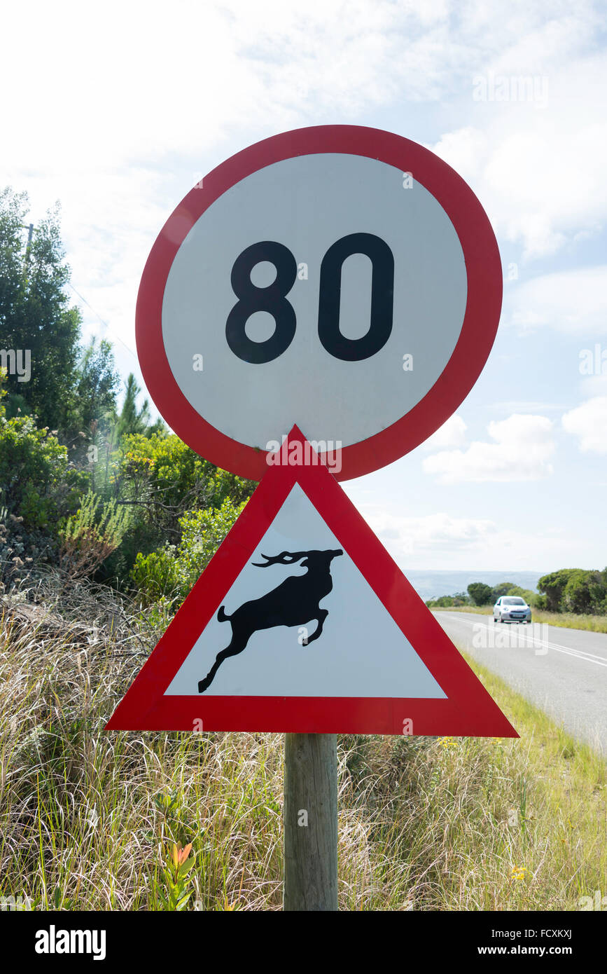 South african road sign hi-res stock photography and images - Alamy