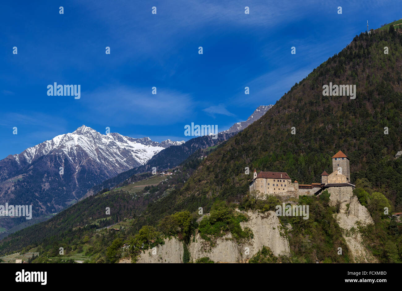Tyrol castle near Meran, South Tyrol Stock Photo - Alamy