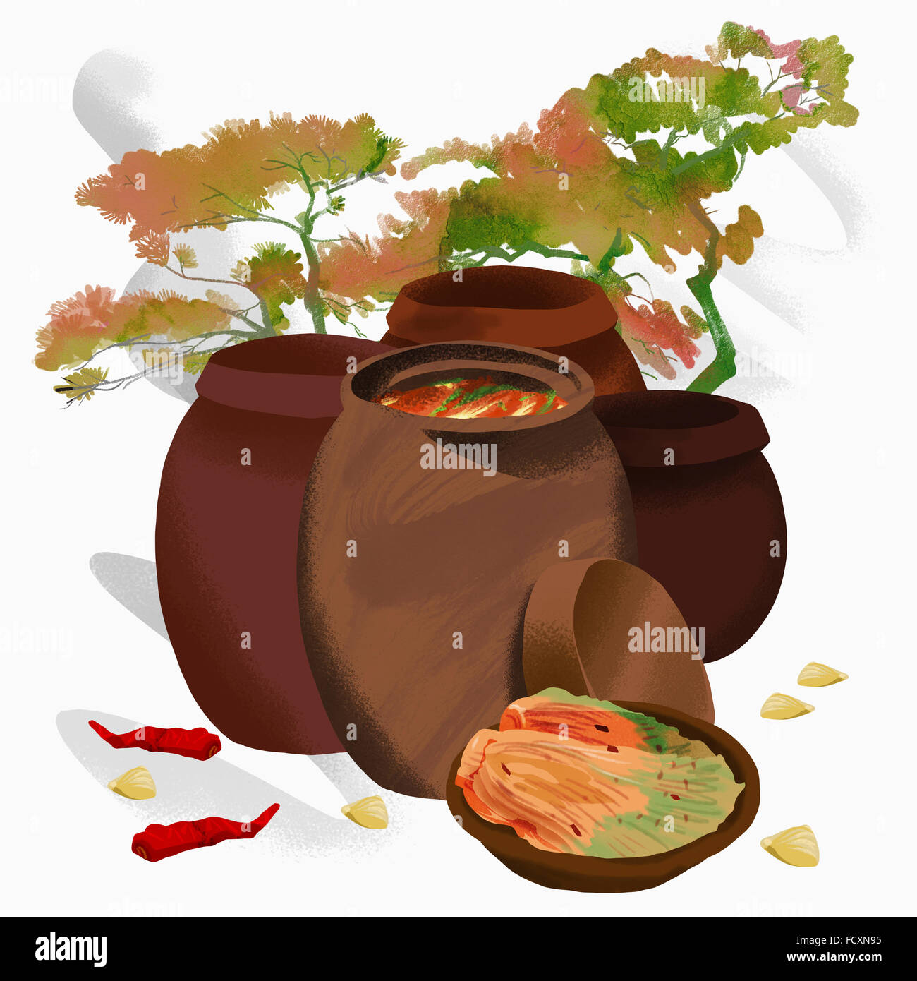 Objects for traditional Korean culture, Gimchi Stock Photo - Alamy