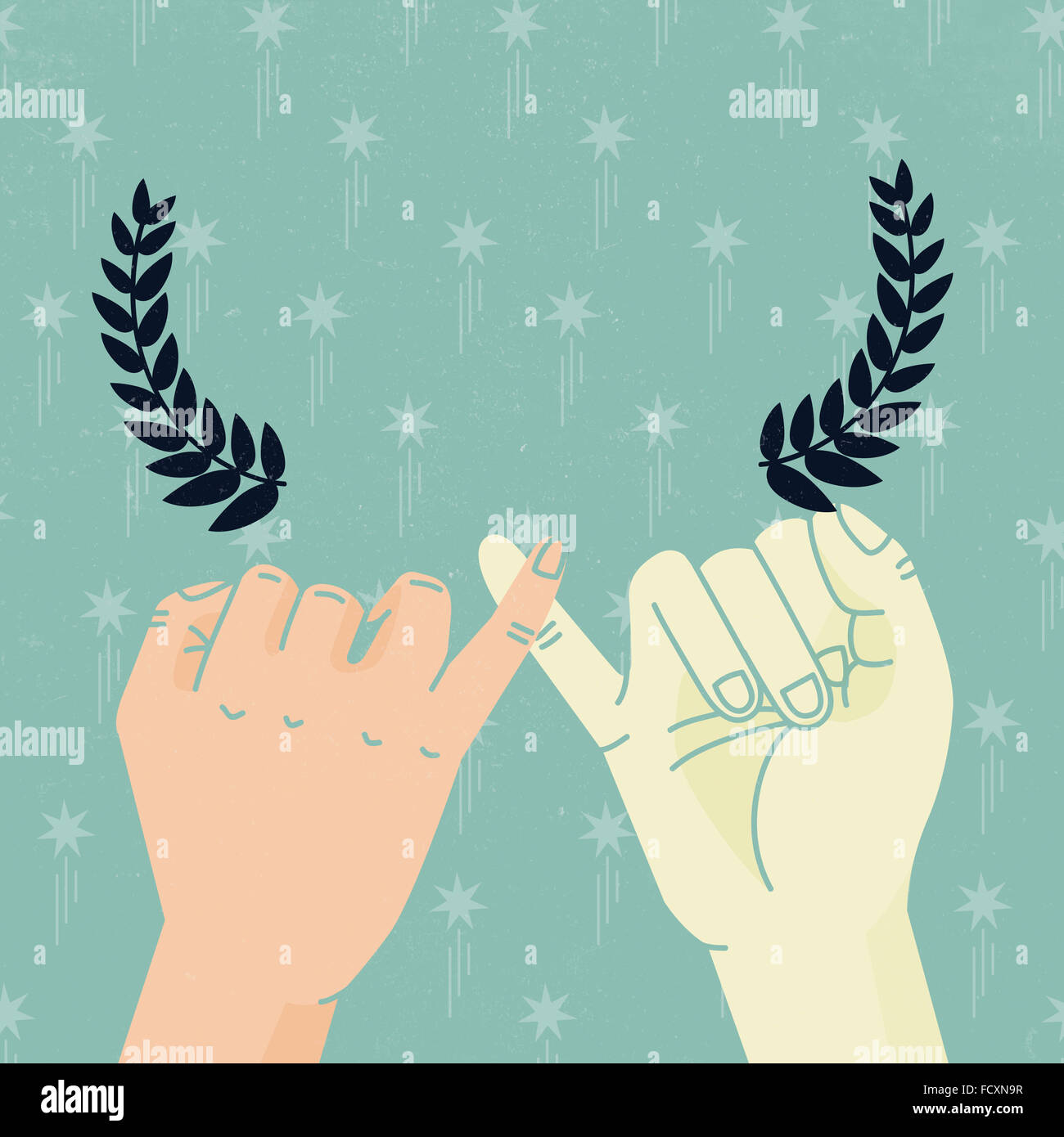 hands making pinkie swear with message of Pinkie Swear for you Stock ...