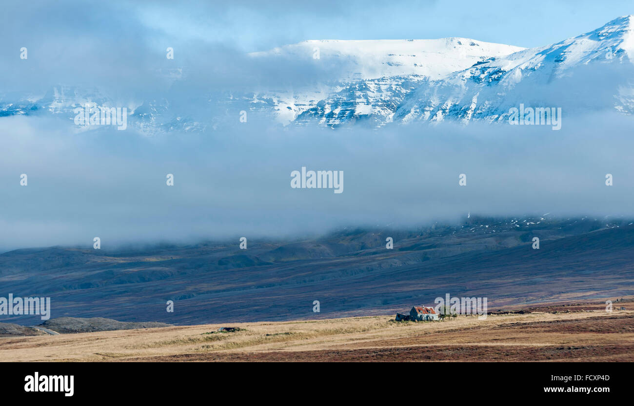 Isolated farm on Iceland Stock Photo - Alamy