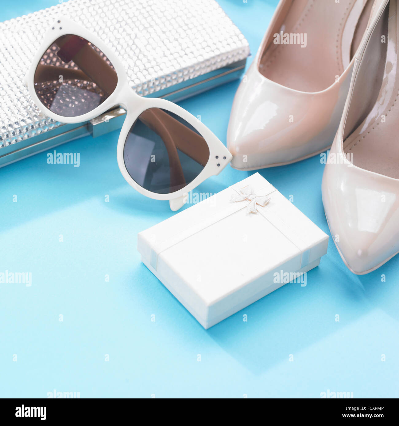 Various shopping objects Stock Photo - Alamy