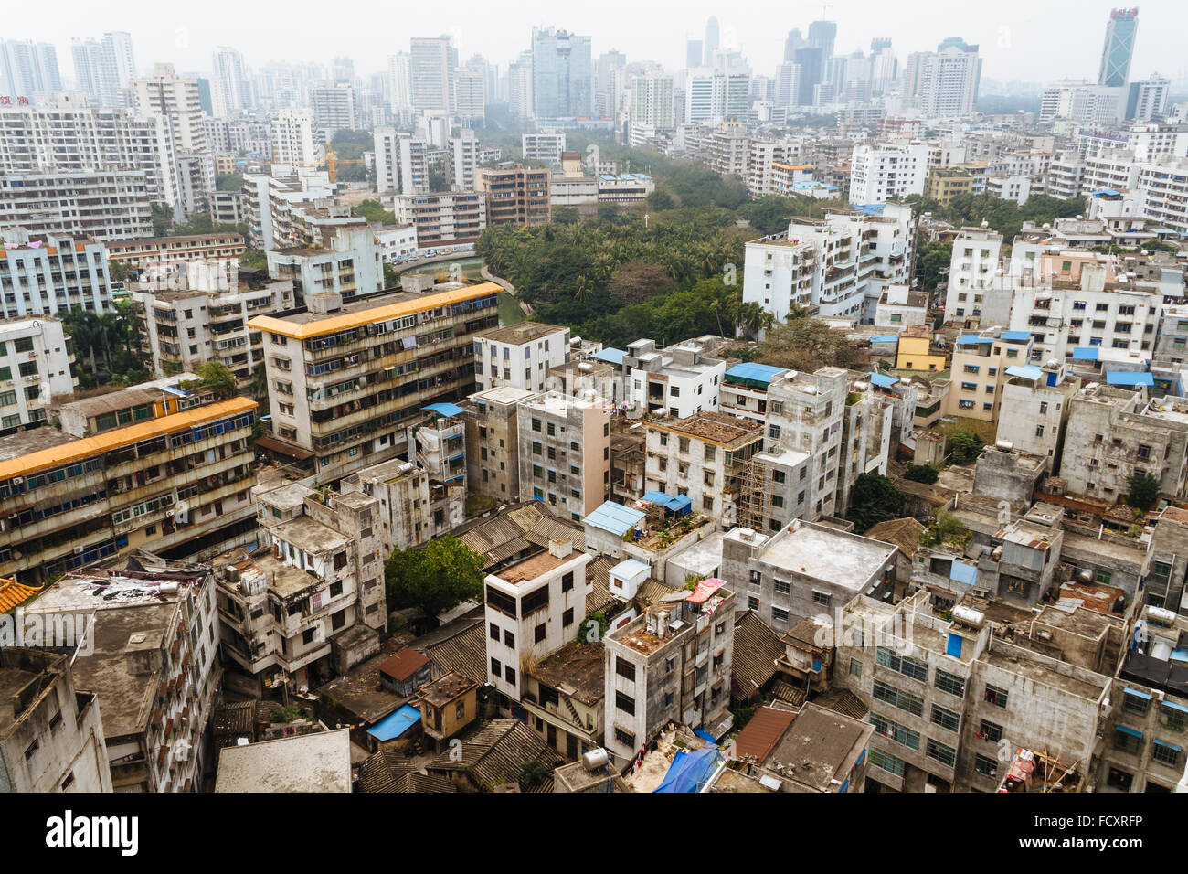 Haikou, Hainan Island, China - the normal cityscape of Haikou city in ...