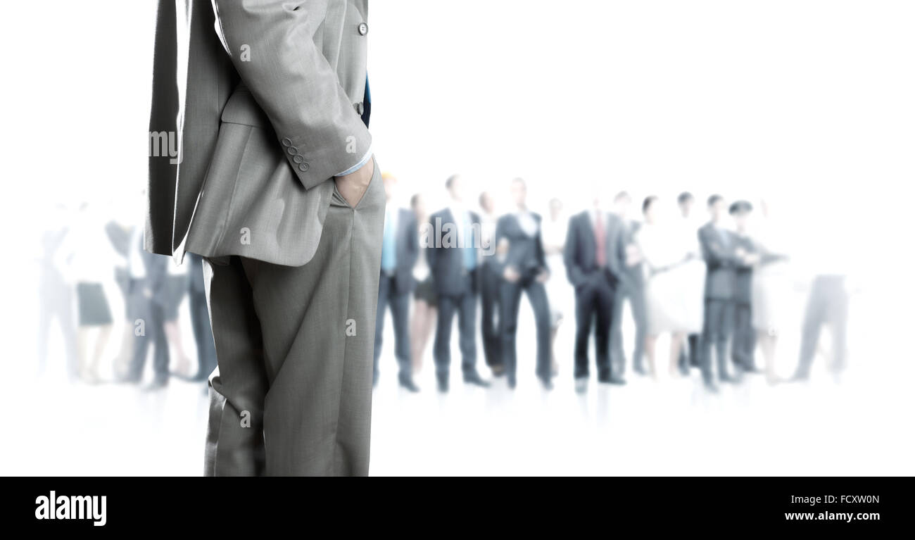 Back view confident woman standing Cut Out Stock Images & Pictures - Alamy