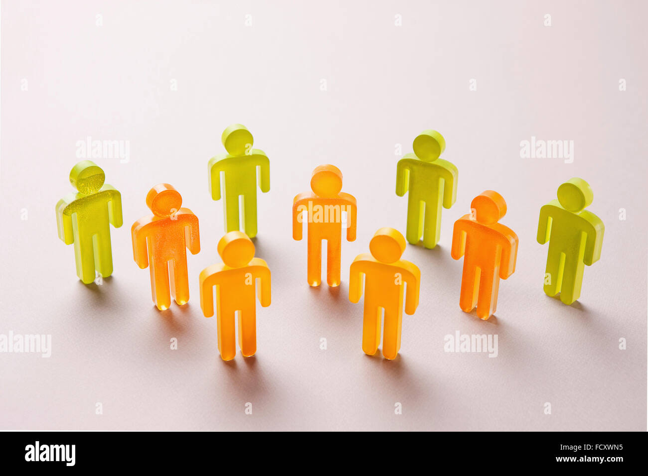 3D human shapes standing Stock Photo - Alamy