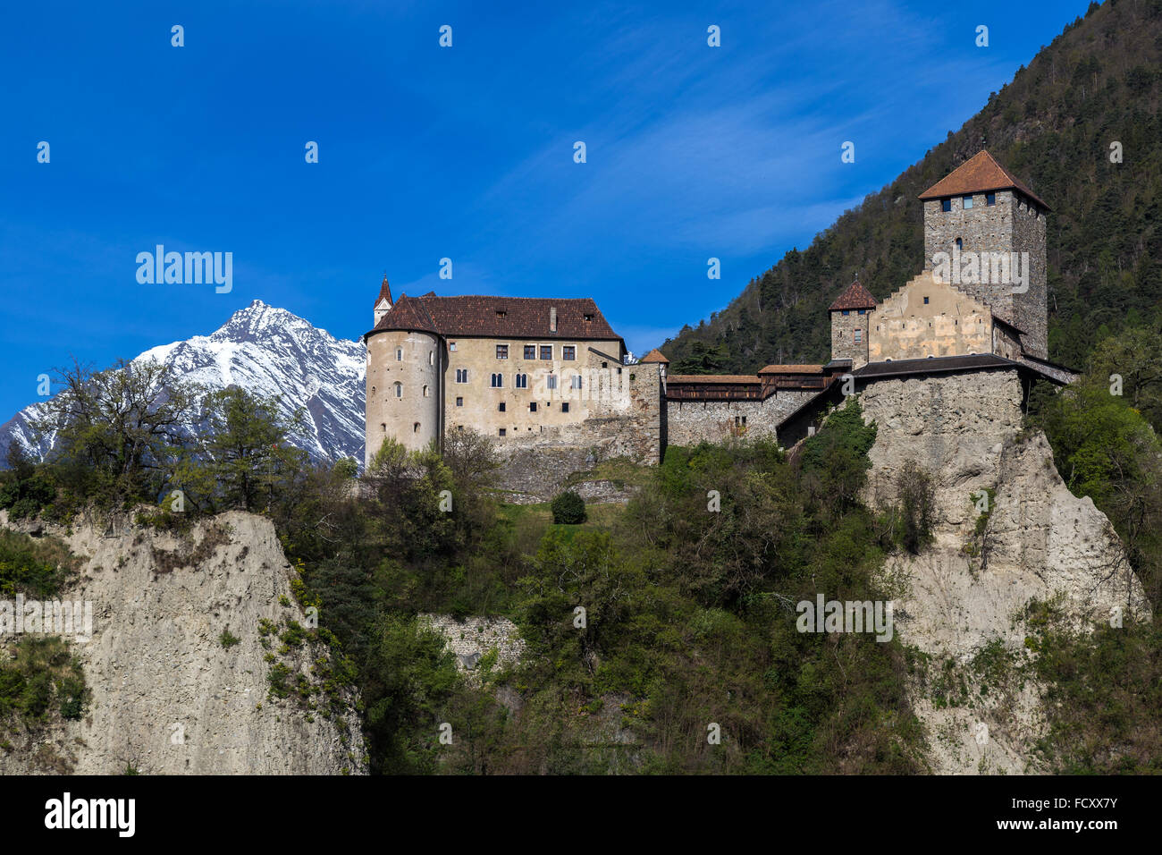 Tyrol castle near Meran, South Tyrol Stock Photo - Alamy