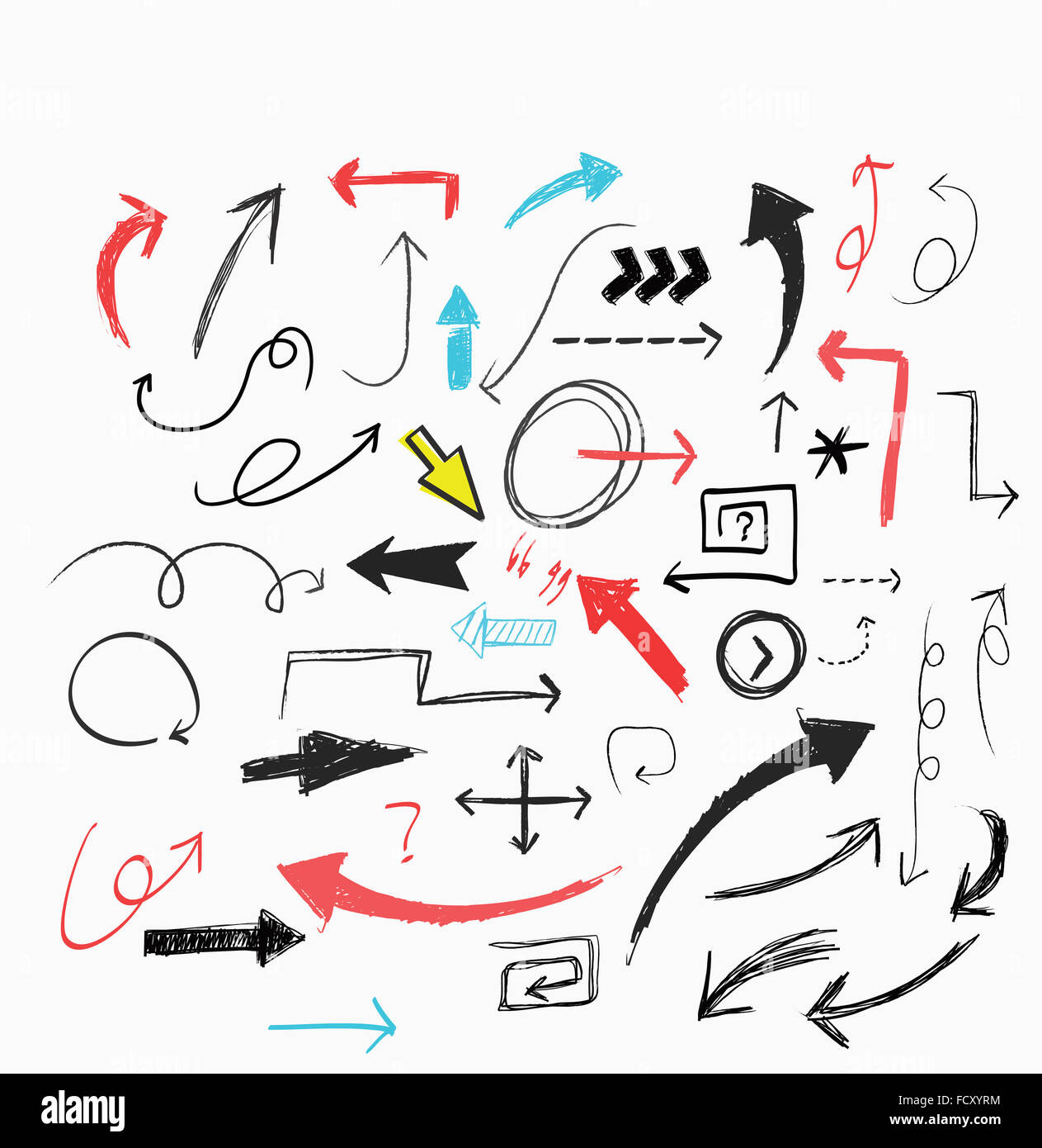 Various styles of arrows Stock Photo - Alamy