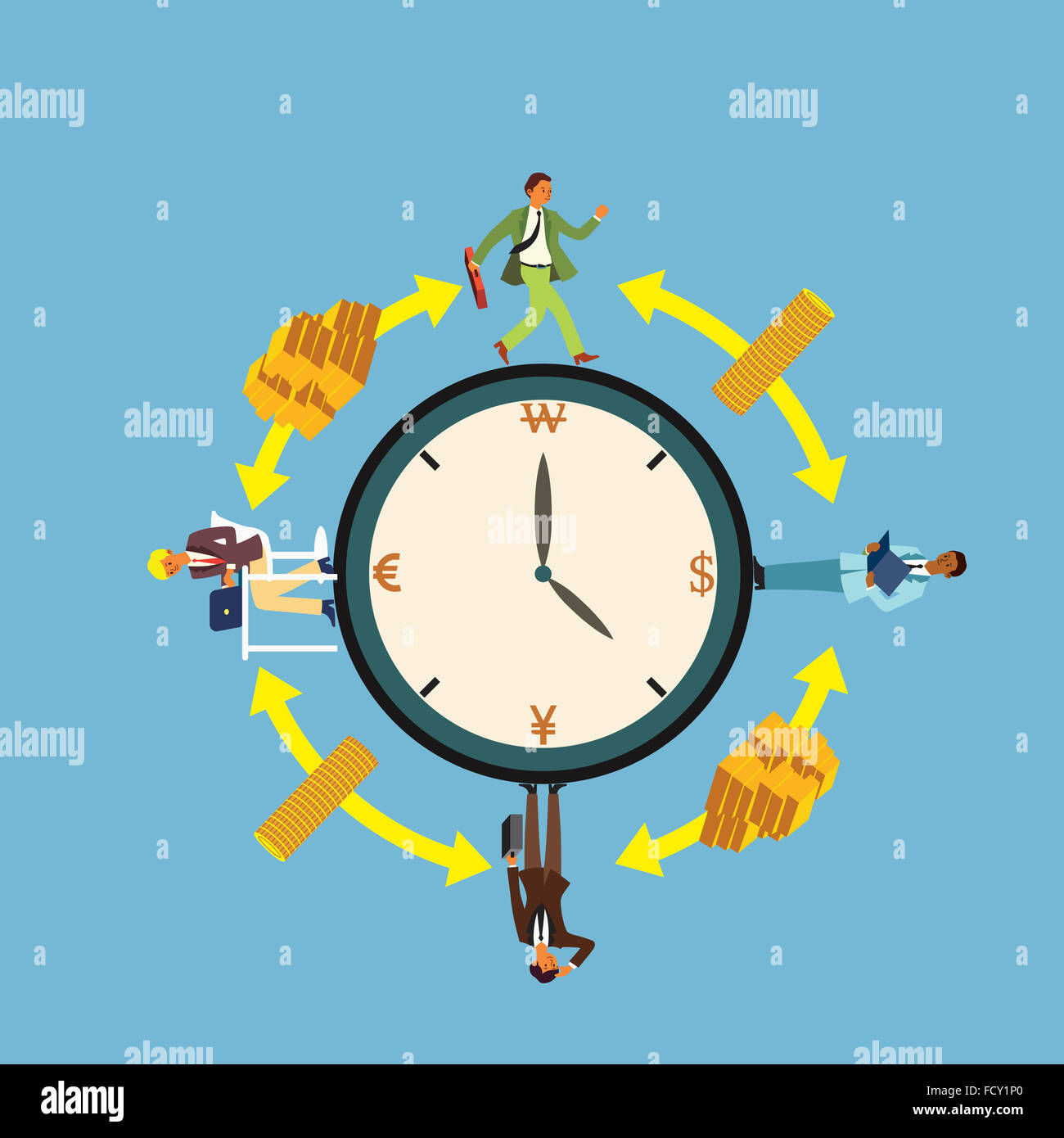 Imaginary illustration representing finance economy hi-res stock ...