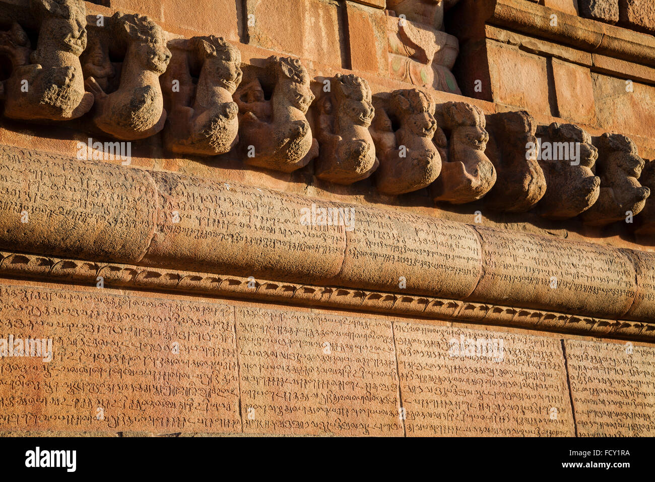 Tamil script in bigtemple temples of india hi-res stock photography and ...