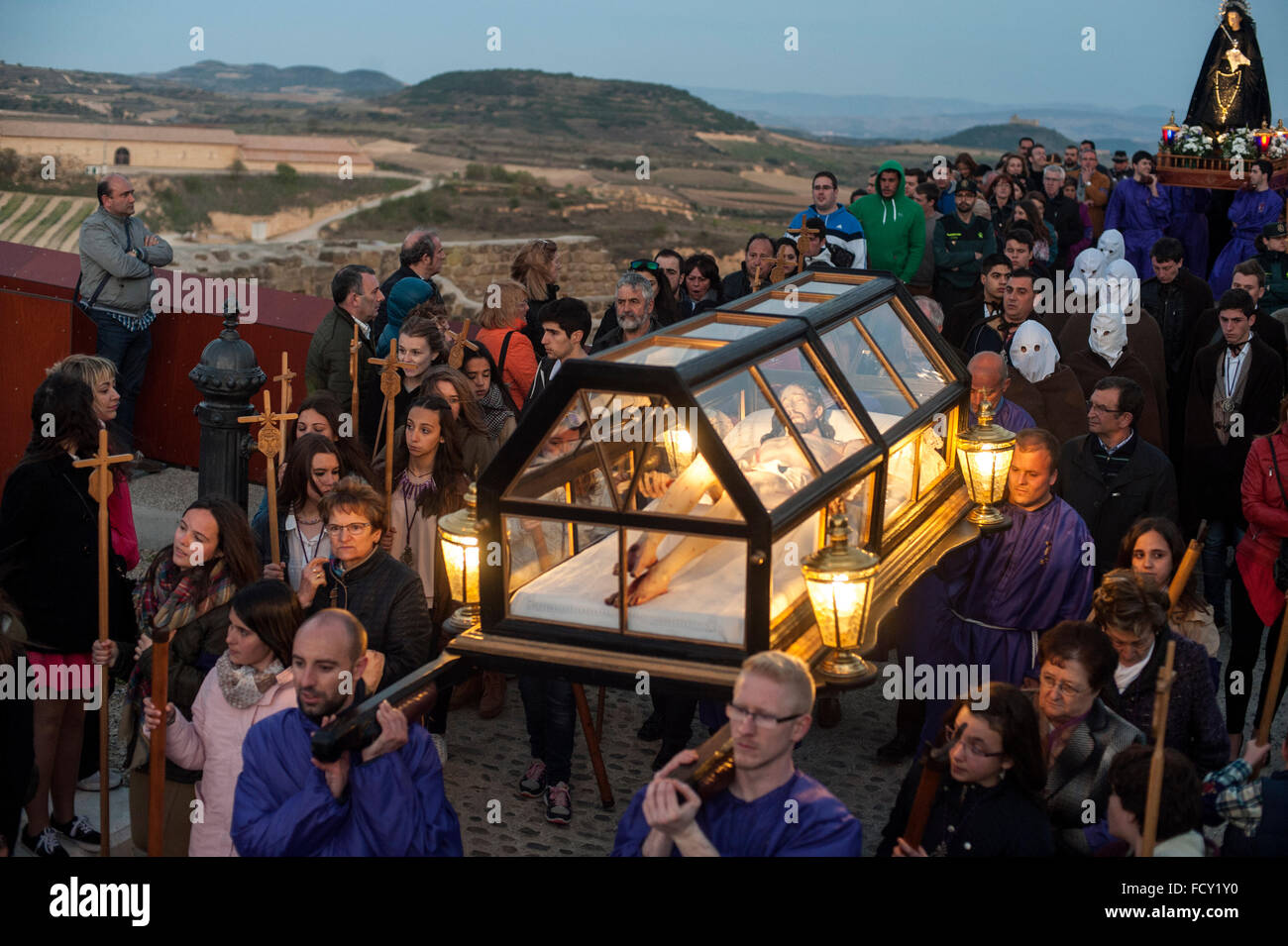 The procession of the holy burial in San Vicente de la Sonsierra (La ...