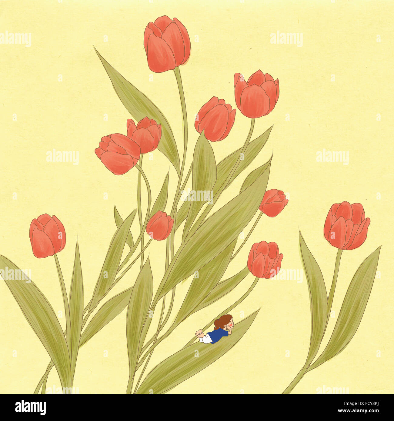 Imaginary illustration representing hope and dream Stock Photo - Alamy