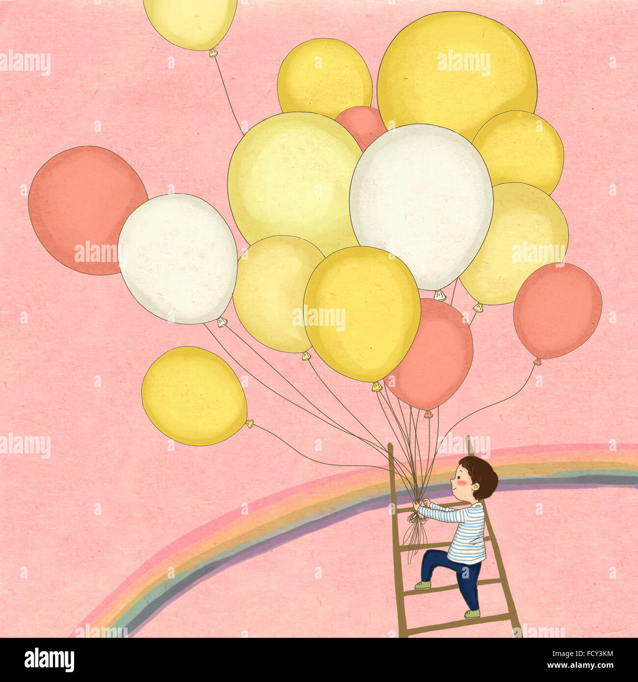 Imaginary illustration with copy spaces representing hope and dream ...