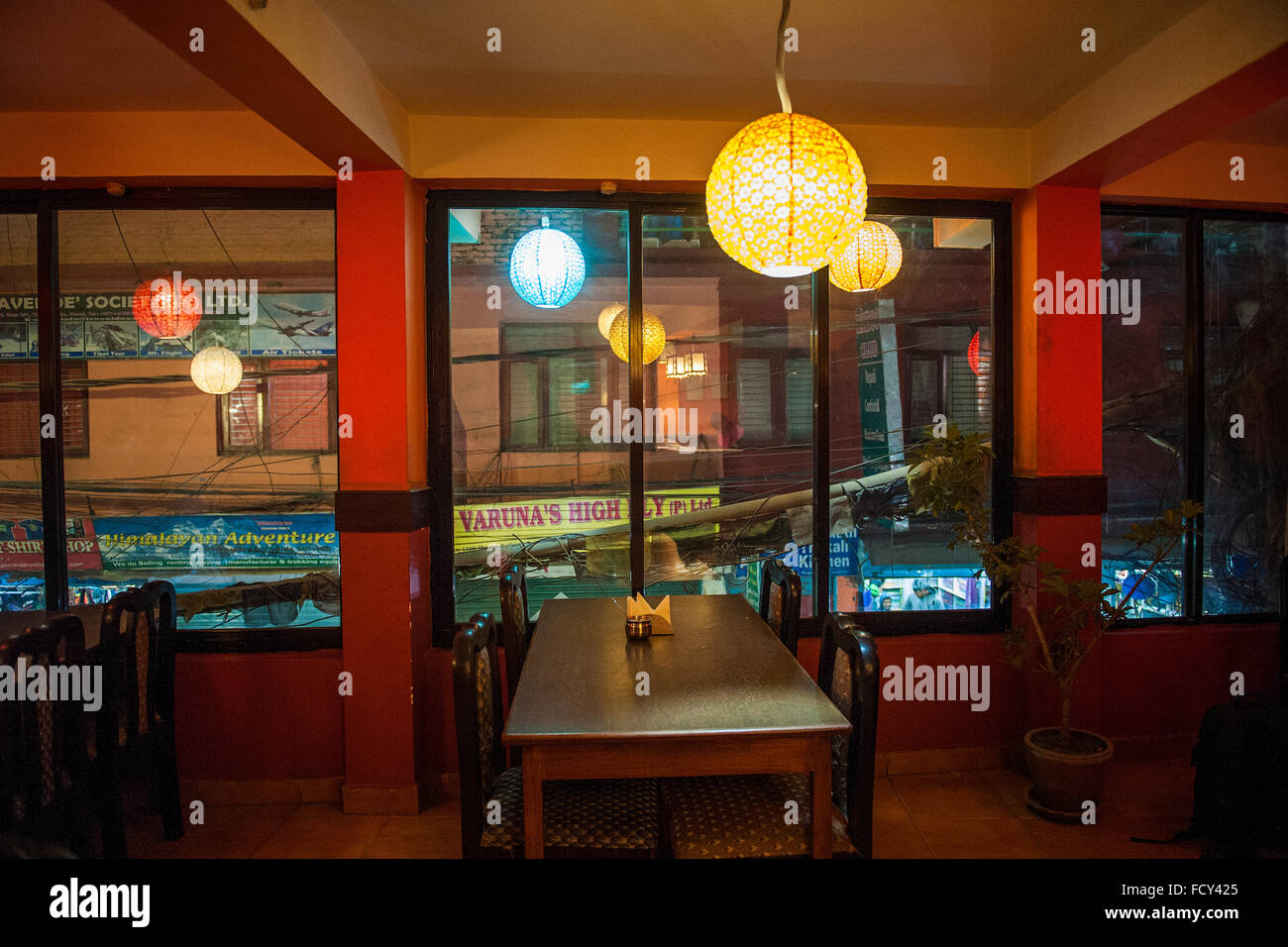 Nepal, Kathmandu, local restaurant Stock Photo - Alamy