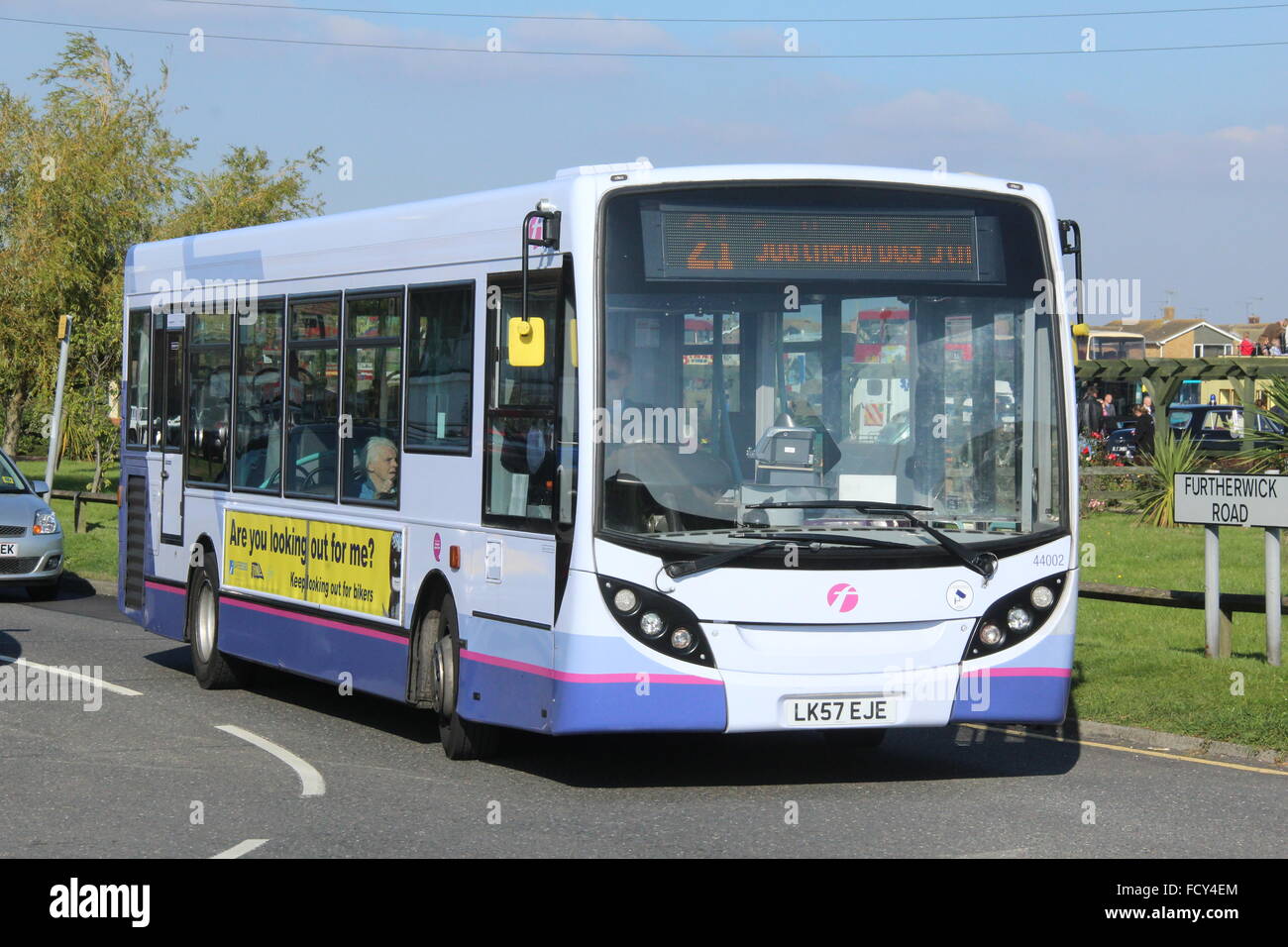 ADL ALEXANDER DENNIS ENVIRO 200 TYE BUS WITH FIRST ESSEX ON CANVEY ...