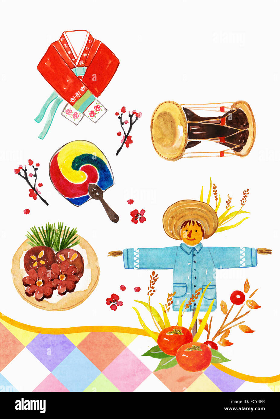 Various images of Korean traditional objects representing Korean ...