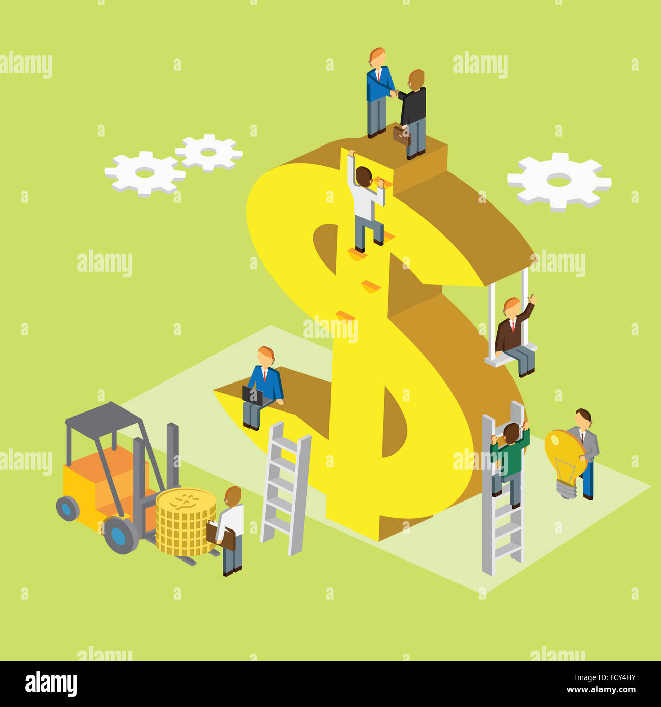 Imaginary illustration representing finance economy hi-res stock ...