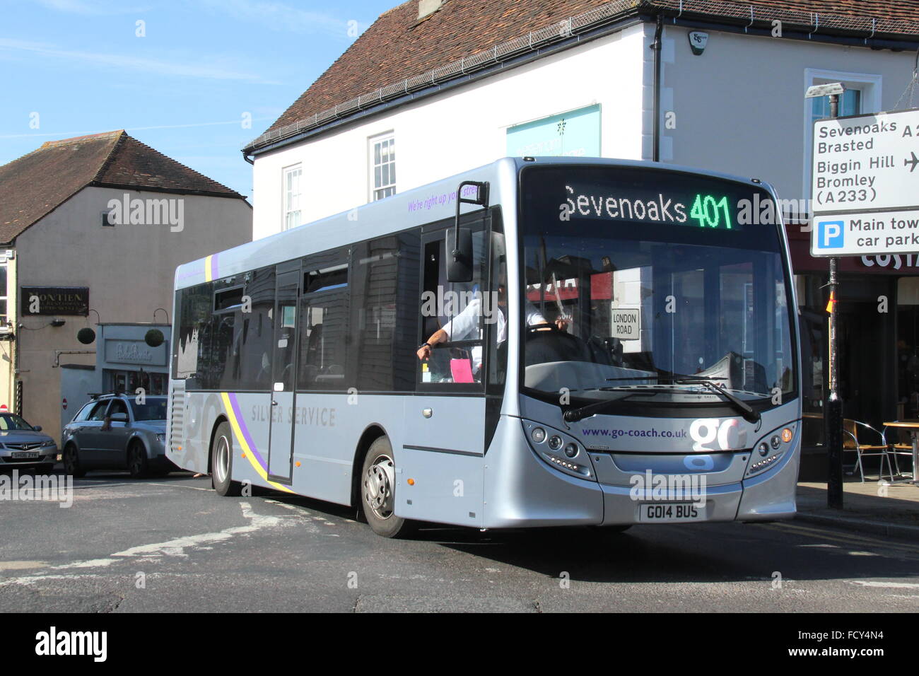 A SILVER COLOUR SINGLE DECK BUS MADE BY ADL ALEXANDER DENNIS LTD,IT IS ...