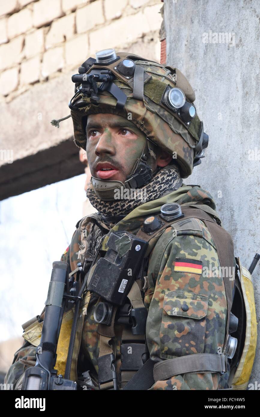 Light Infantry soldier of 3rd Company, 1st Infantry Battalion during a ...