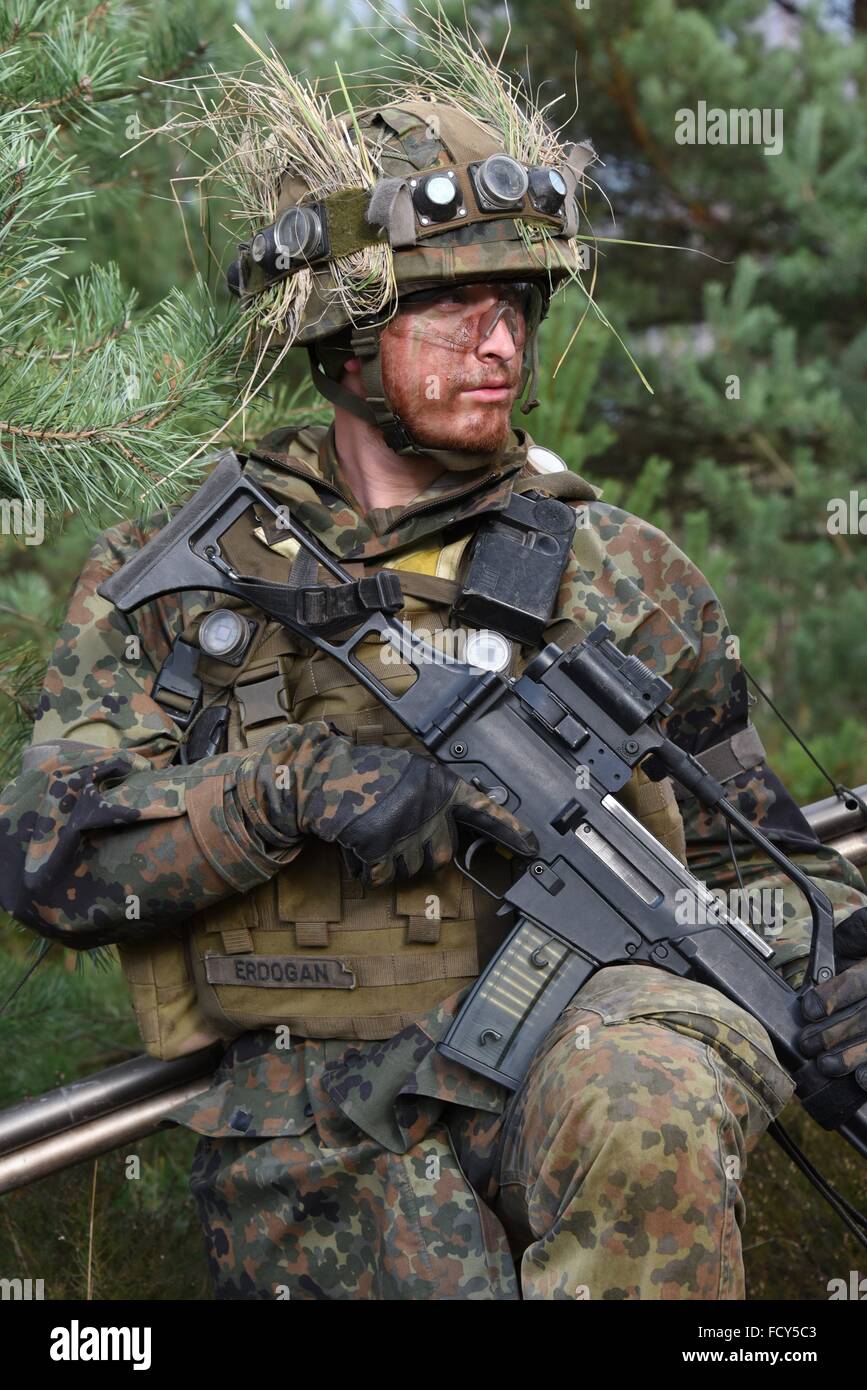 Light Infantry soldier of 3rd Company, 1st Infantry Battalion during a ...