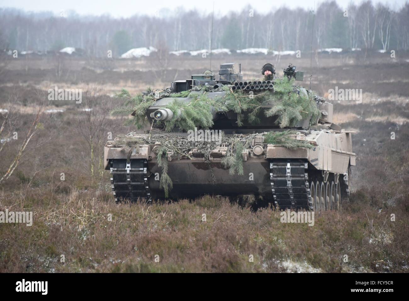 Leopard 2A6 Main Battle Tank of 2nd Company, 393rd Armor Battalion ...