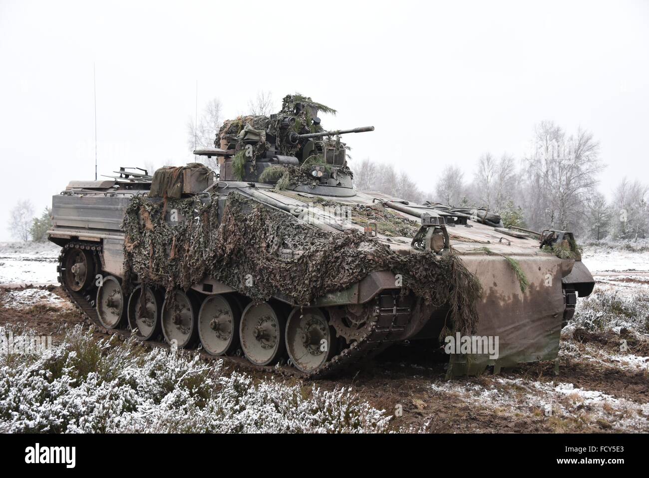 Marder 1A3 of 2nd Company, 212th Mechanized Infantry Battalion during a ...