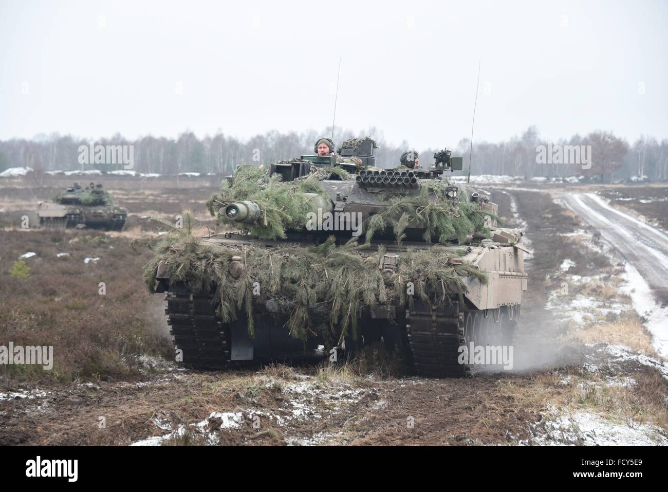 Leopard 2A6 Main Battle Tank of 2nd Company, 393rd Armor Battalion ...