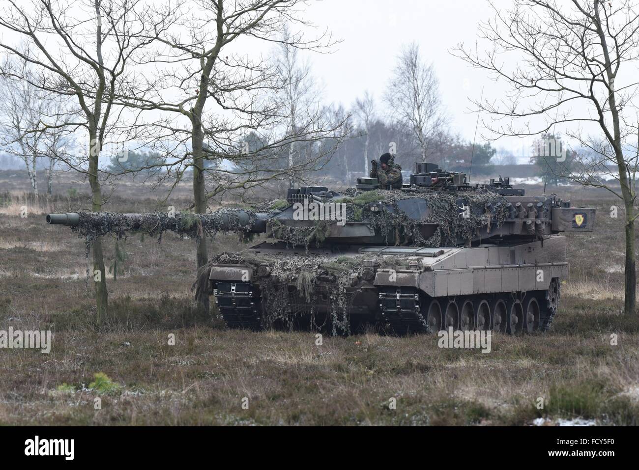 Leopard 2A6 Main Battle Tank of 2nd Company, 393rd Armor Battalion ...
