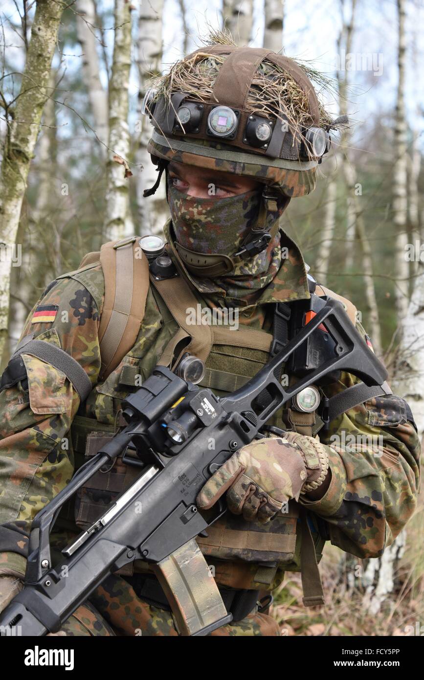 Light Infantry soldier of 3rd Company, 1st Infantry Battalion during a ...