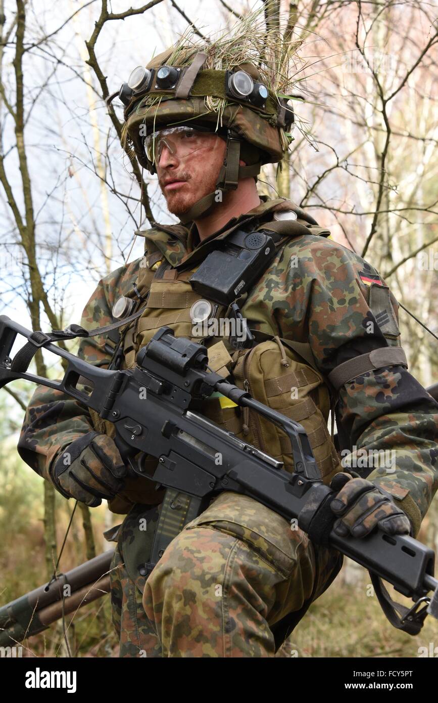 Light Infantry soldier of 3rd Company, 1st Infantry Battalion during a ...