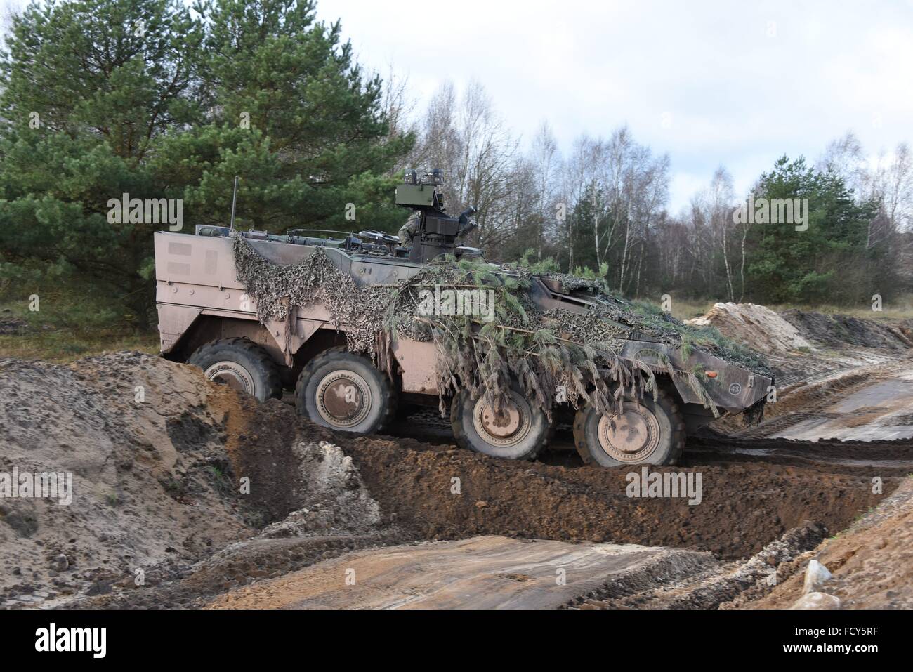 GTK Boxer A1 Armored Personnel Carrier of 3rd Company, 1st Infantry ...