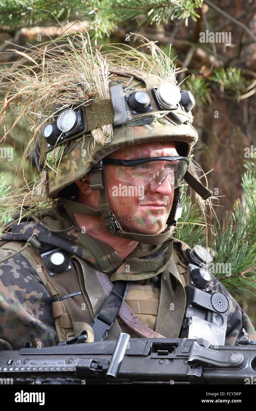 Light Infantry soldier of 3rd Company, 1st Infantry Battalion during a ...