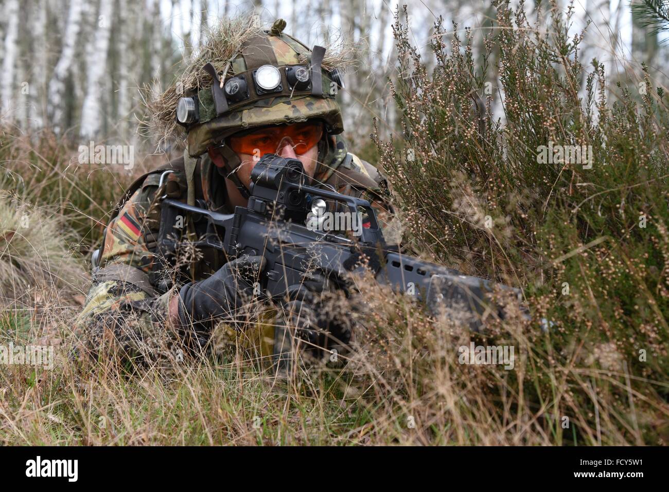 Light Infantry soldier of 3rd Company, 1st Infantry Battalion during a ...