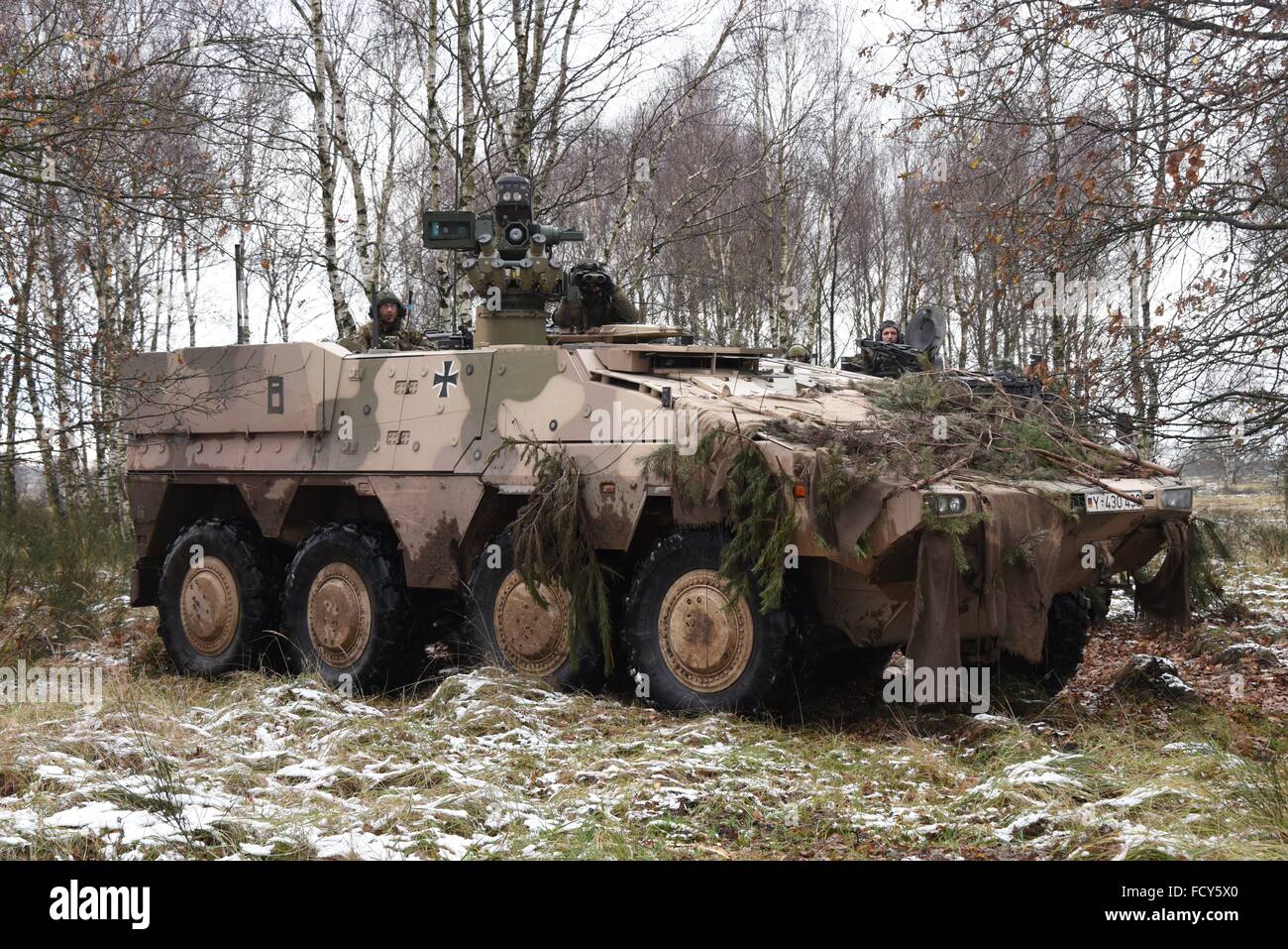 GTK Boxer A1 Armored Personnel Carrier of 3rd Company, 1st Infantry ...