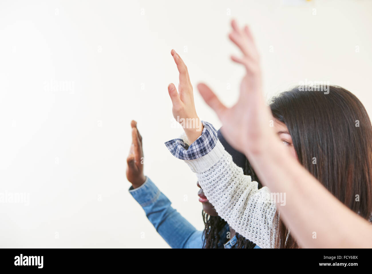 Boy raise hand in class hi-res stock photography and images - Alamy